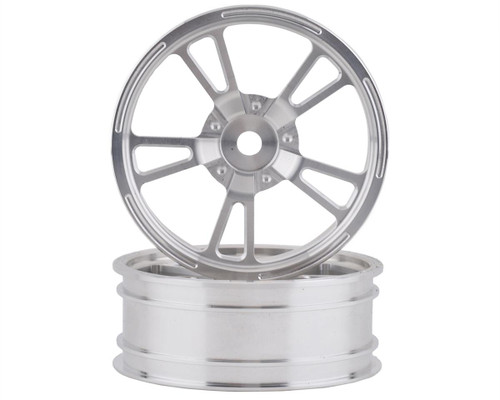 SSD RC V Spoke Aluminum Front 2.2 Drag Racing Wheels (Silver) (2 ...