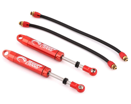 Yeah Racing Desert Lizard Piggyback Shocks w/Reservoir (Red) (2) (100mm ...