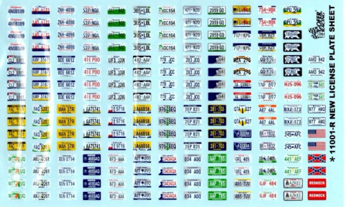 Gofer Racing License Plates Decal - Small Addictions RC