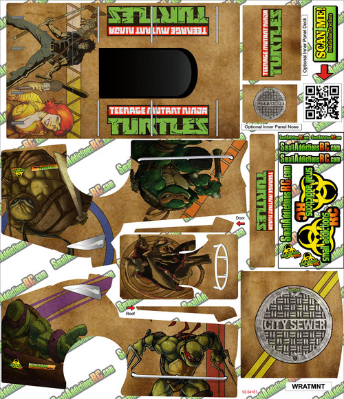 Wrap Addicts TMNT Teenage Mutant Ninja Turtles Heroes MudBoss Wrap ...