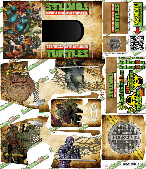 Wrap Addicts TMNT Teenage Mutant Ninja Turtles Villains MudBoss Wrap ...