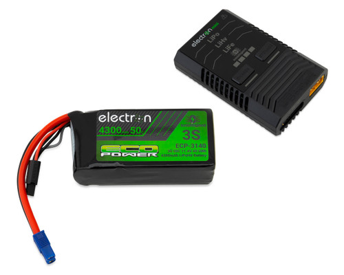 EcoPower Intelligent 3S HV 4300mAh EC3 LiPo Battery/"Electron Mini ...