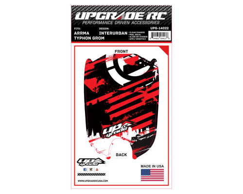 UpGrade RC Chassis Protector for ARRMA™ Typhon Grom (InterUrban Red ...