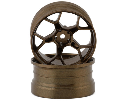 DS Racing Feathery 5Y Drift Wheels (Bronze) (2) (8mm Offset) w/12mm Hex ...