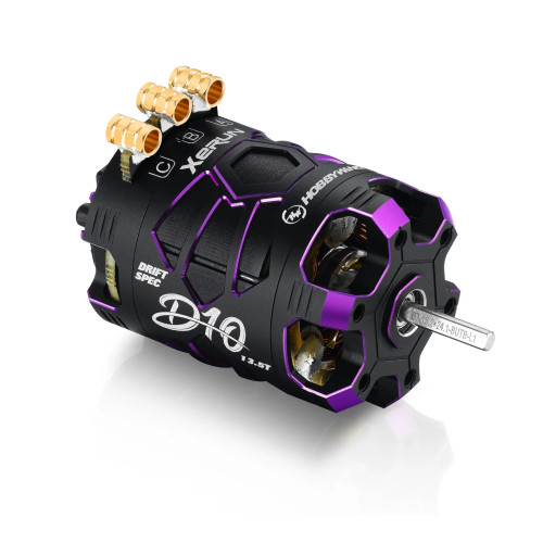 Hobbywing 30401139 Xerun D10 Drift Brushless Motor (13.5T) (Purple ...