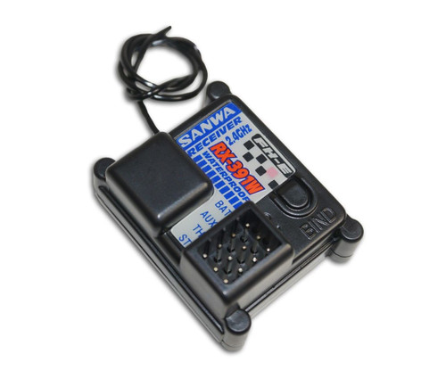 Sanwa/Airtronics RX-391W Waterproof 3-Channel 2.4GHz FH-E-2 Receiver (SNW107A41341A)