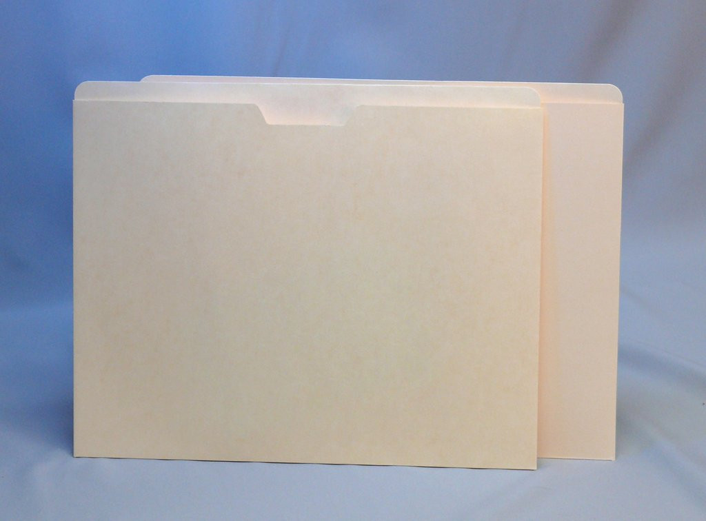 GBS Manila Pocket Folders - Top Loading - 11 Pt. Manila - 12-1/4" W x 9 ...