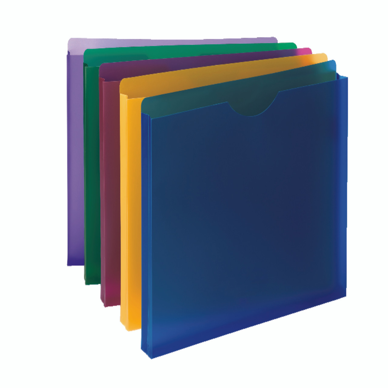 Smead Poly Expanding File Jackets - Letter Size - Straight-Cut Tab - 1 ...