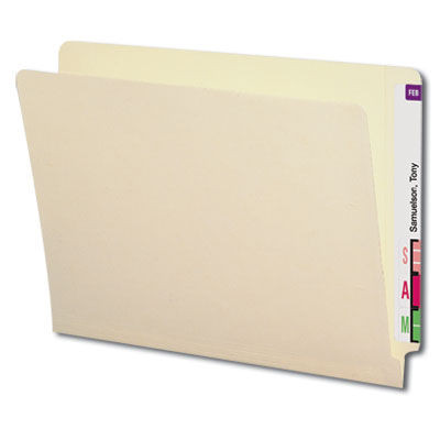 87sr102 - End Tab File Folder, Manila, Letter Size, 14 pt, Reinforced ...