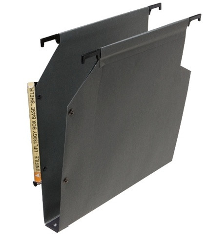 Unifile Legal Size Hanging Compartment - 30 mm Box-Base - Gray - Box of ...