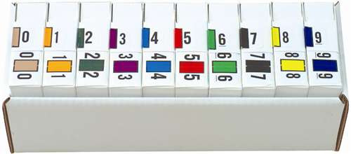 JETER Numeric Label - 7300 Series (Rolls) - 0-9 Set with tray | Numeric ...
