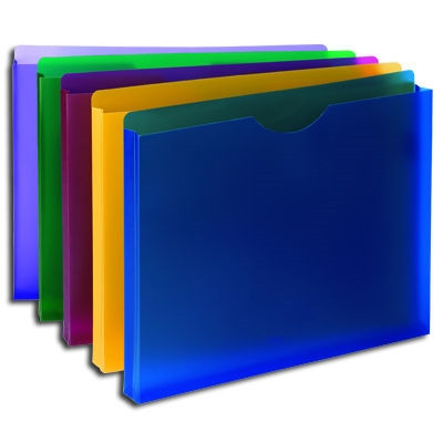 Smead Poly Expanding File Jackets - Letter Size - Straight-Cut Tab - 1 ...