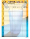 17014 - Dental Patient Sign in Sheet - Yellow & Blue - 100/Package