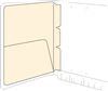 MSDADP - Self Adhesive Pocket Divider- 11pt Manila - 8-5/8'' W x 11-1/4 ...
