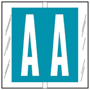 Col'R'TAB Alpha Labels - 82100 Series - Letter 'A' - Light Blue - 1-1/2 ...