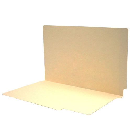Dual Tab "Short" Manila File Folders, Legal Size, Short Body, 14 pt ...