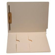 End Tab File Folder with Double Pockets inside front and Fastener in ...