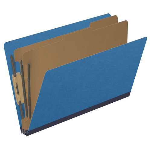 Royal Blue Legal Size End Tab Two Divider DV-S52-26-3RBL
