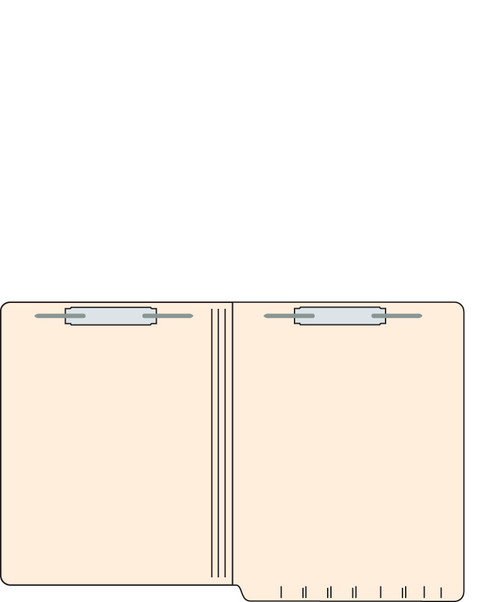 14pt Letter End Tab Folder 1-ply Full Tab Fastener POS 5601913