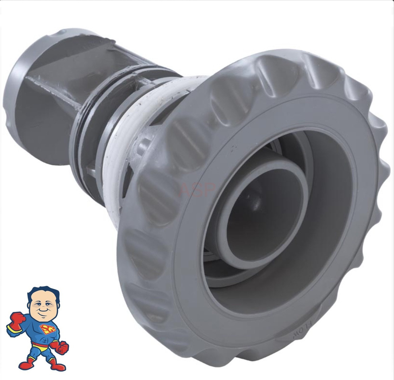 Jet Internal, Waterway, Quad Flo, Diverter Jet, 4-3/4" face diameter ...