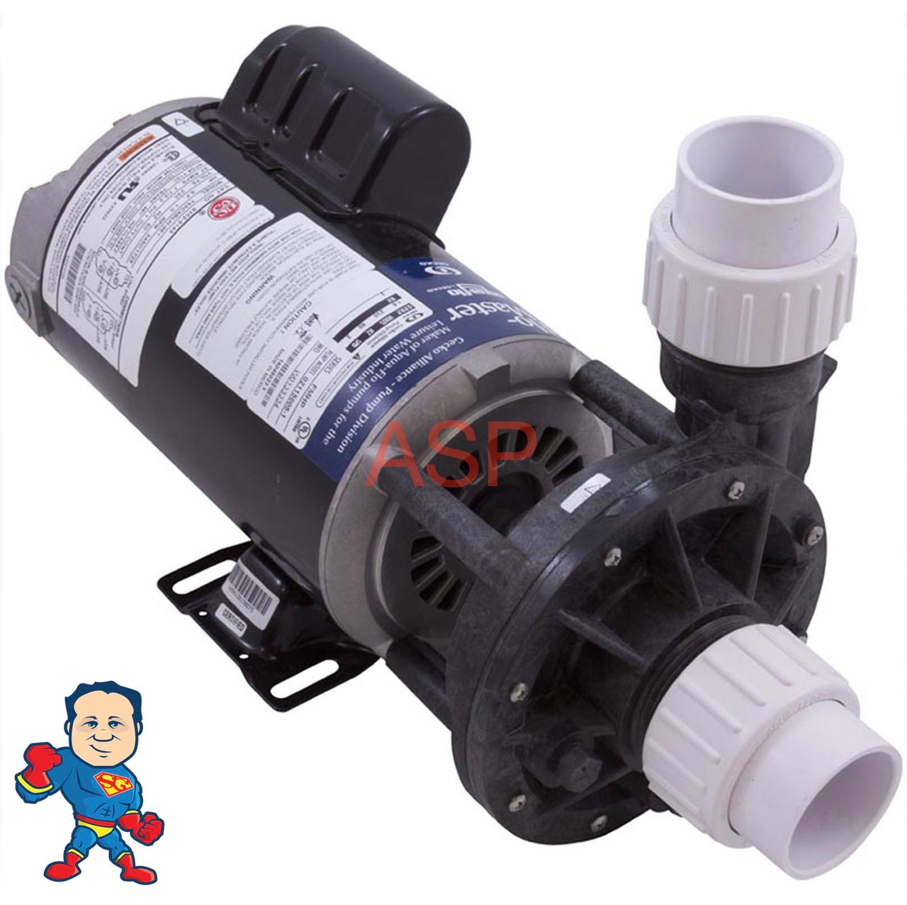 Complete Pump, Aqua-Flo, FMHP, 1.0HP, 230v, 2-spd,48fr,1-1/2".1 or 2 ...