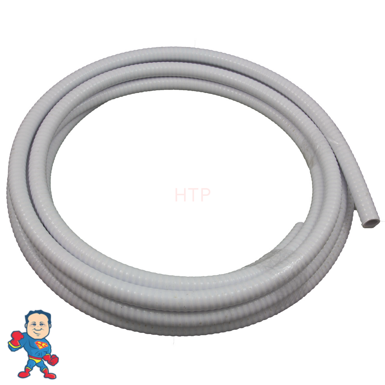 Flexible PVC Pipe, 1/2" x 25Ft