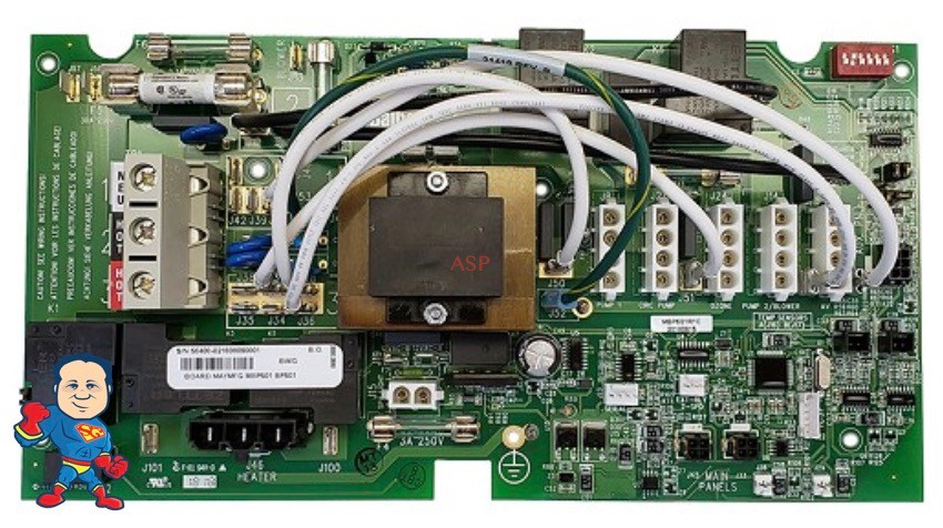 NLA- PC Board, Balboa, MBP501, (2) Pump System, Artesian Spa