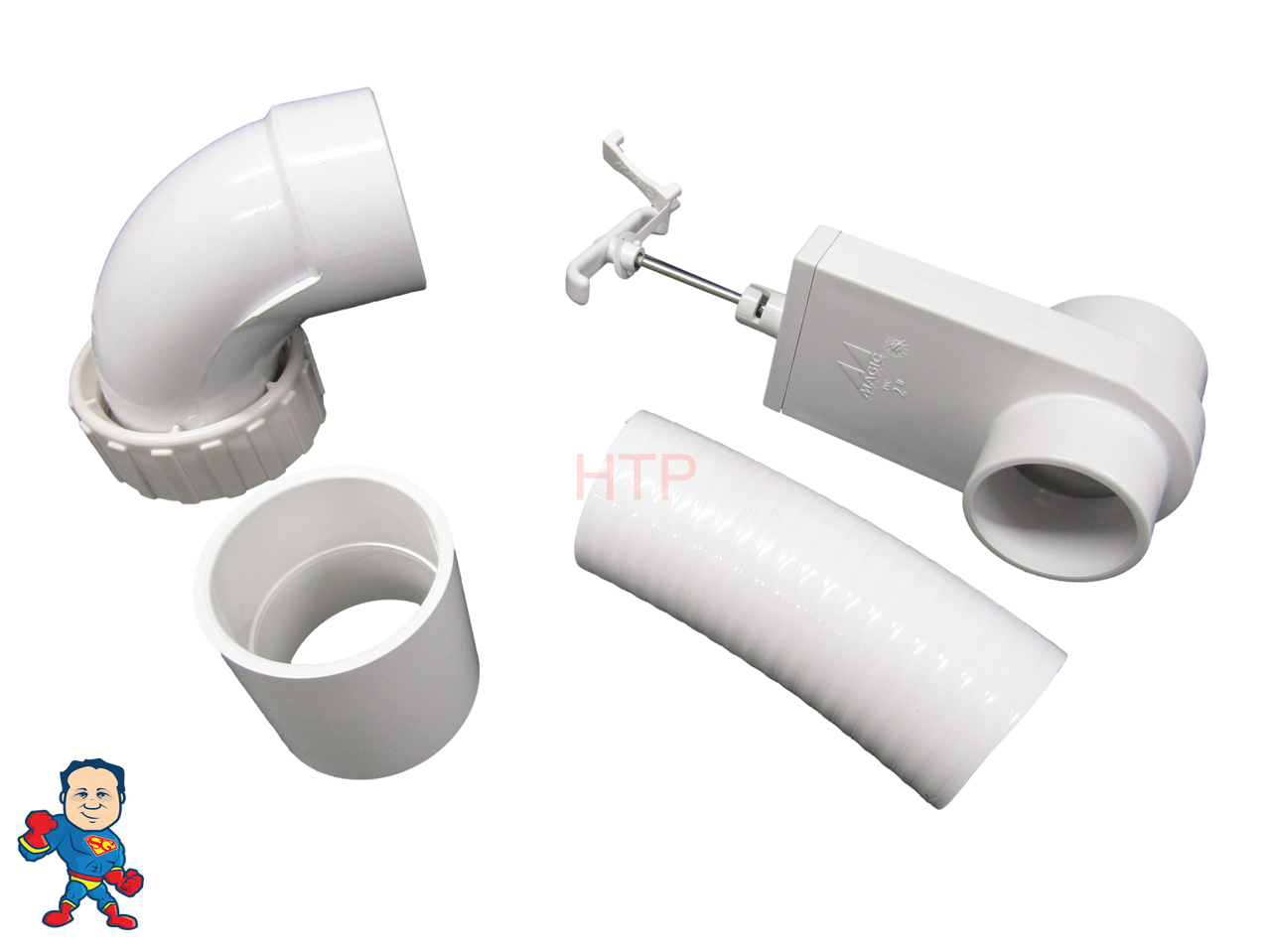 Hot Tub 2" Sweep Pump Union To Plumbing Connection Kit