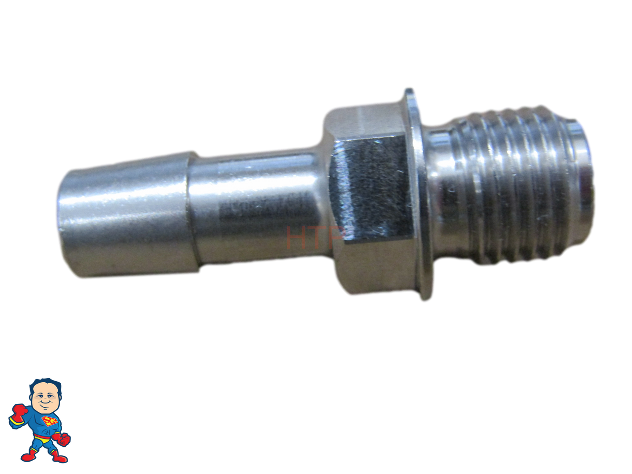 Adapter, Drain Plug, Sundance / Jacuzzi, 1/4"MPT x 3/8"RB, Stainless ...
