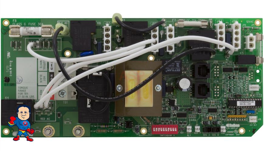 PC Board, Balboa, LPI501ST, (2) Pump System, Energy Saver ,480-0152, 56705