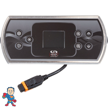 Gecko In.K500 Topside Control Panel, 7 Button, Clear, Color LCD