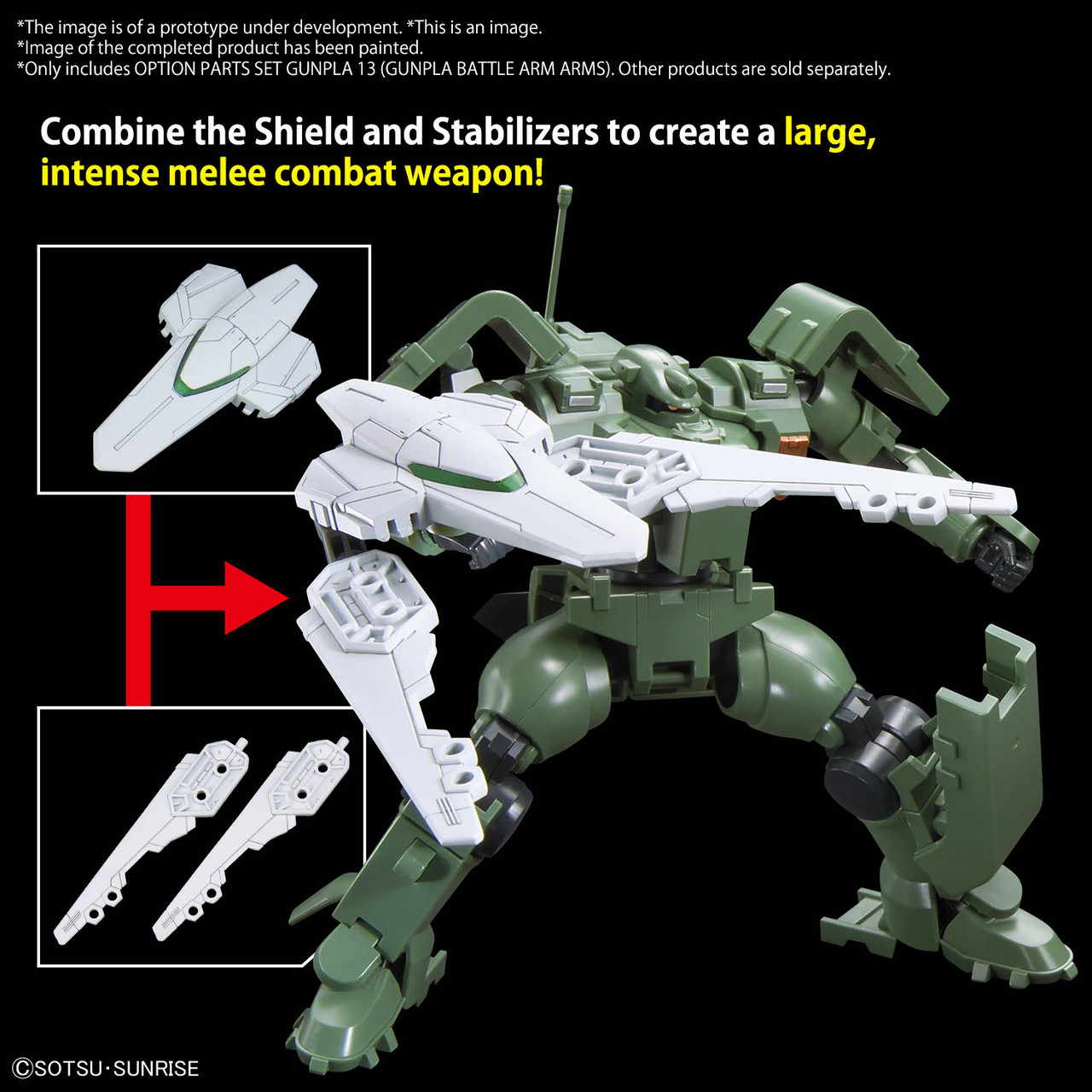 Option Parts Set Gunpla 13 Gunpla Battle Arm Arms