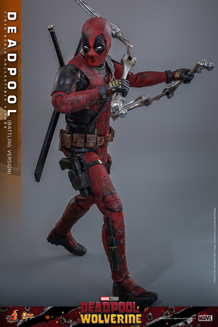 Deadpool 1/6 Scale Figure Battling Ver. MMS782 [Deadpool 3: Deadpool ...