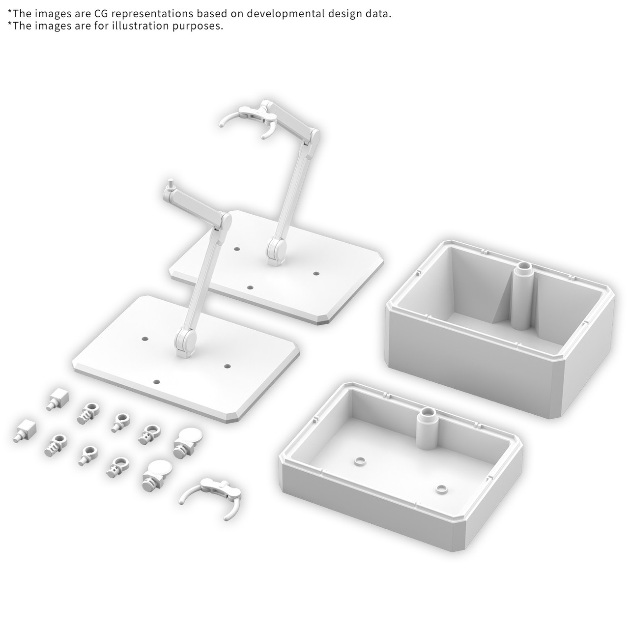 Action Base 7 & Option Box (White) **PRE-ORDER**