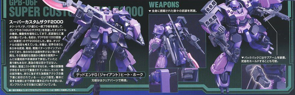#003 Super Custom Zaku F2000 (HGGB) - Hobbyholics
