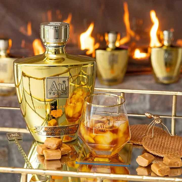 AU Vodka Golden Caramel Liqueur (70cl) - Champagne One