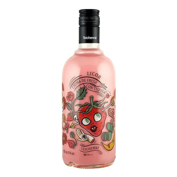 Teichenne Strawberry Cream Tequila Liqueur (70cl) - Champagne One
