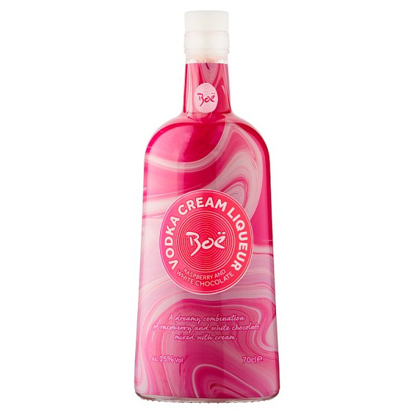 Boe Raspberry and White Chocolate Vodka Cream Liqueur (70cl ...
