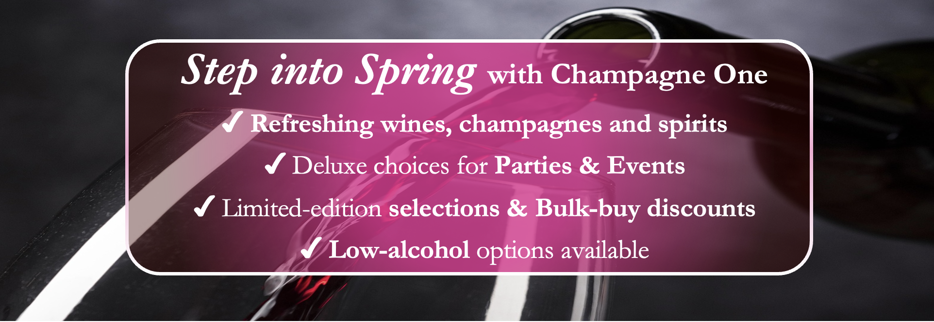 Step into Spring with Champagne One - Champagne One