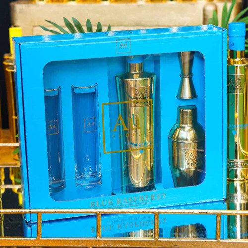 AU Blue Raspberry Cocktail Gift Set - Champagne One