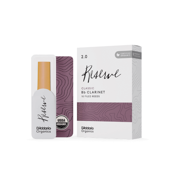 ORGANIC RESERVE CLASSIC B FLAT CLARINET REED X 1 - Curly Woodwind