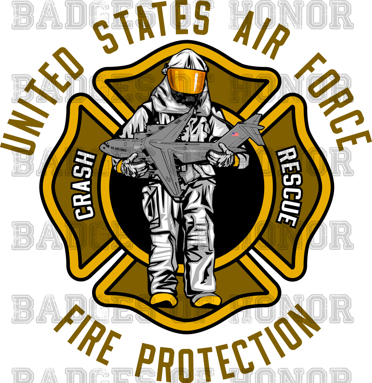 USAF Crash Firefighter Decal