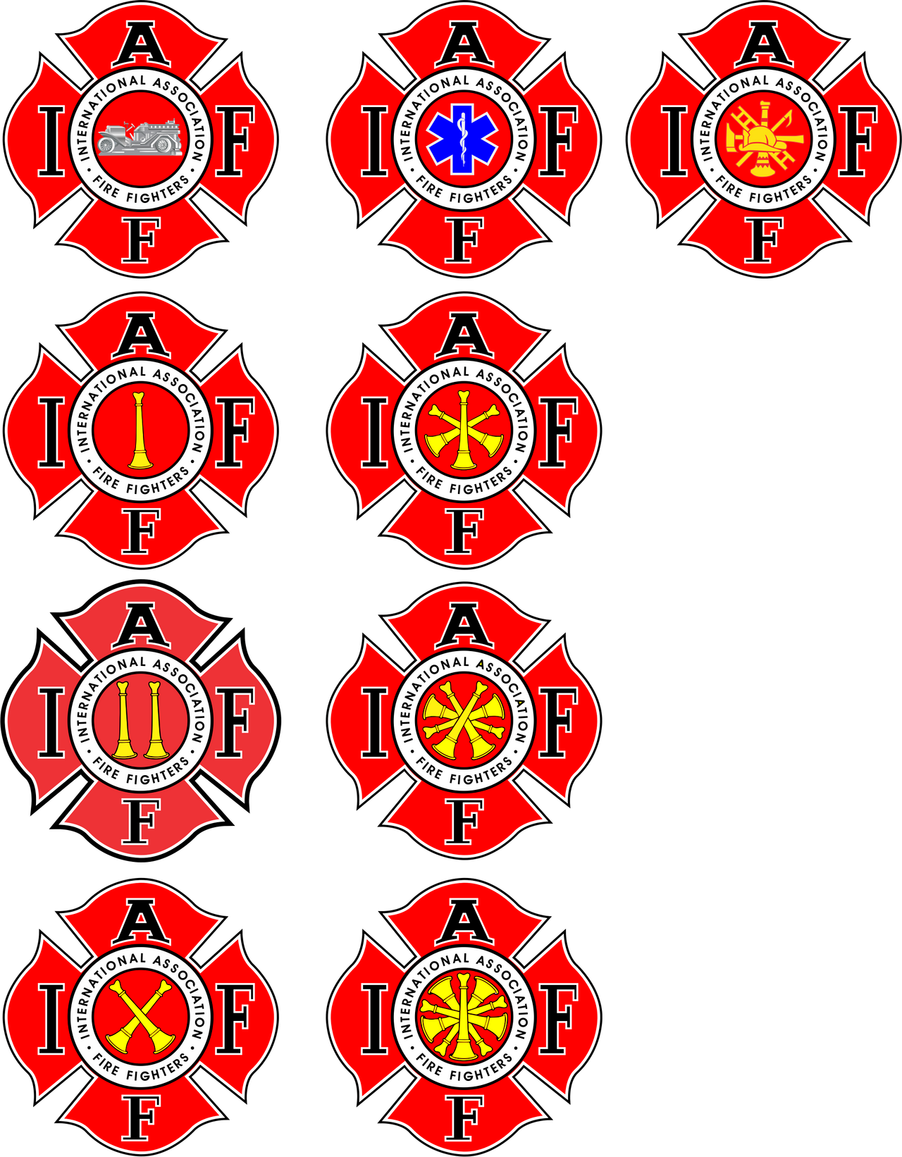 T-Shirts - Firefighter - IAFF SHIRTS - IAFF Rank Shirts - Badges of Honor