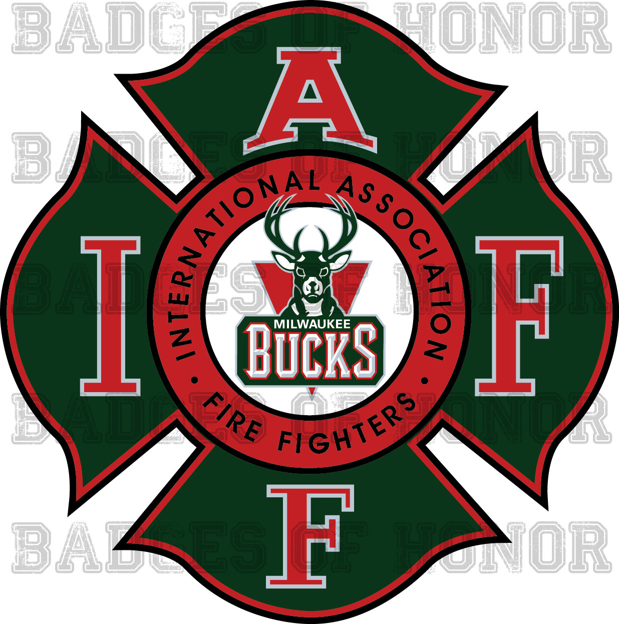IAFF BASKETBALL DECALS