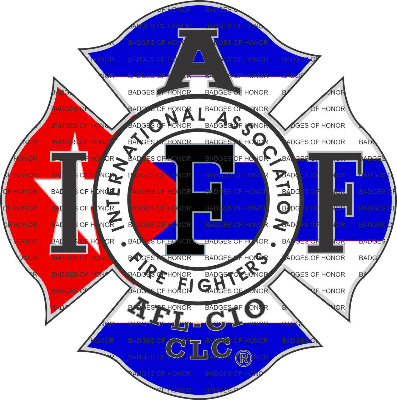 IAFF Cuban Flag Decal 4 inch