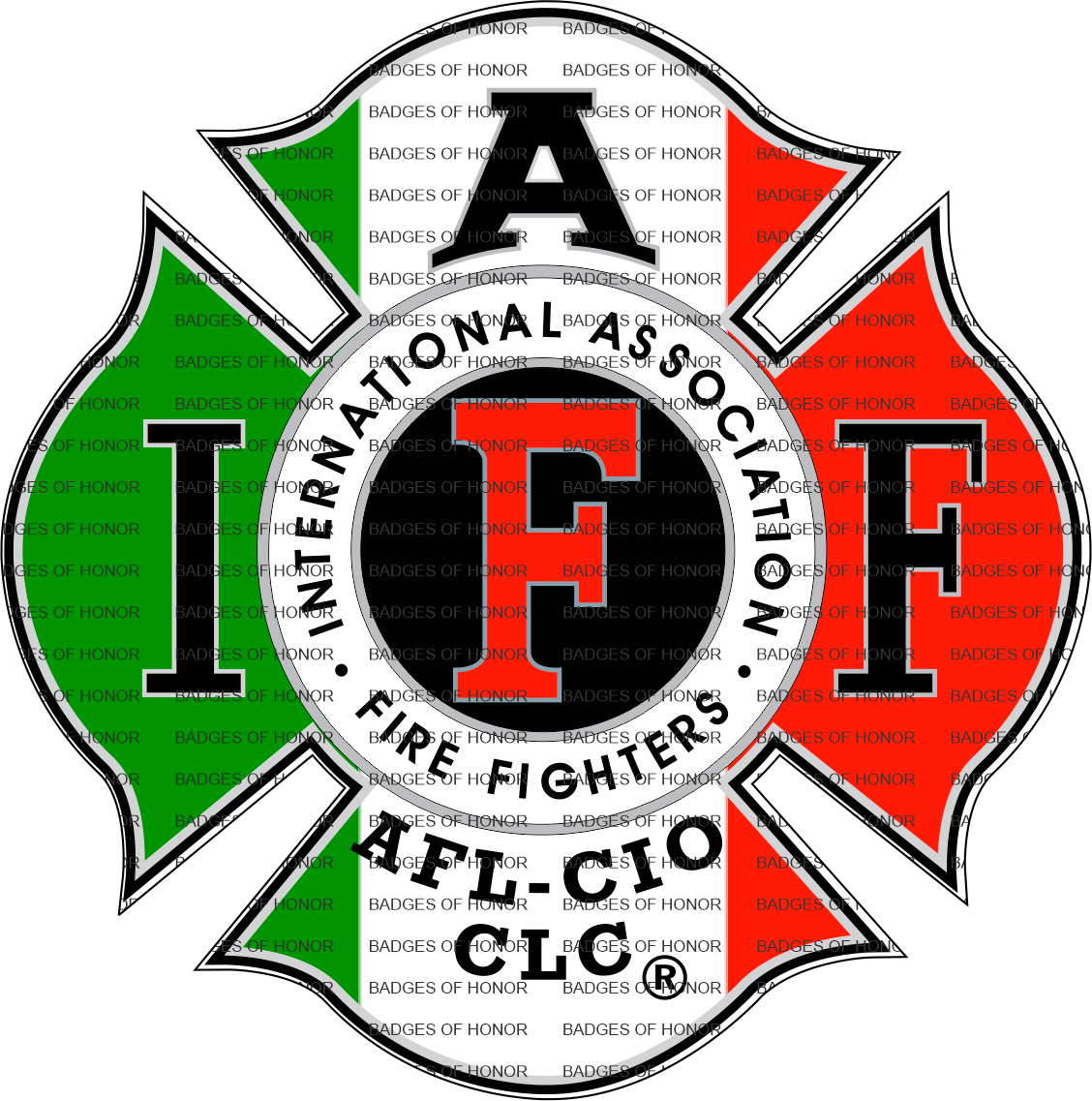 IAFF Italian Flag Decal