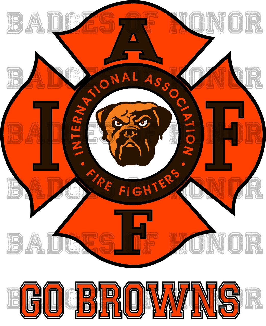 IAFF NFL FOOTBALL DECAL