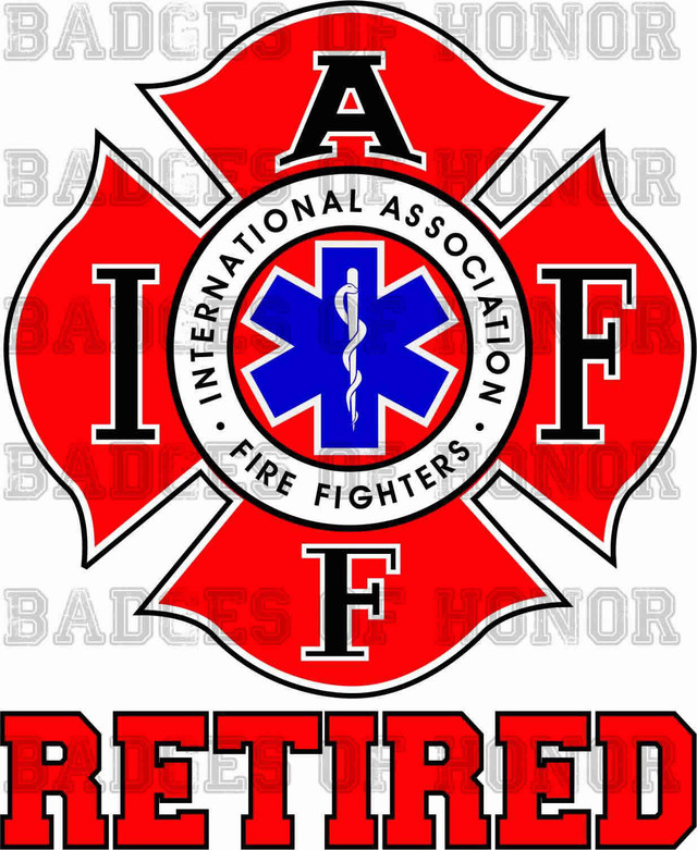 T-Shirts - Firefighter - IAFF SHIRTS - IAFF Rank Shirts - Badges of Honor