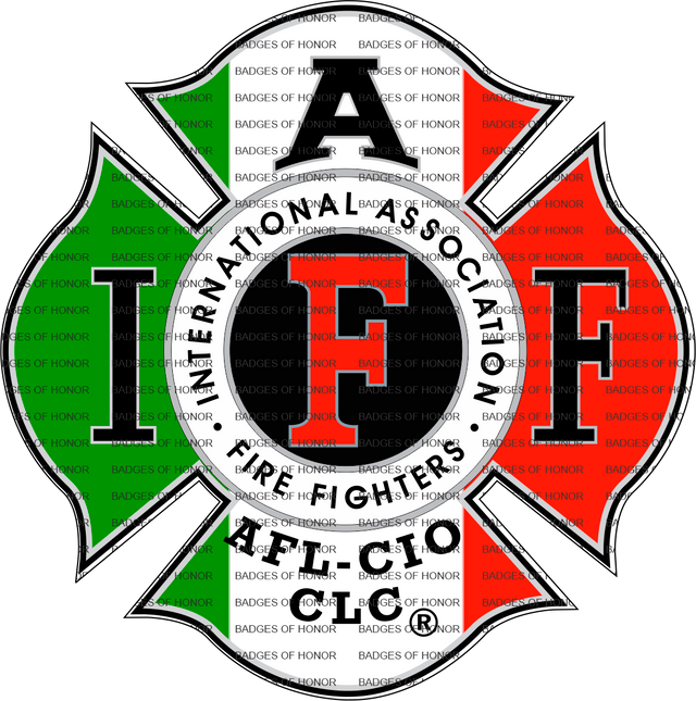 Decals - Firefighter Decals - IAFF - IAFF Country Flags - Badges of Honor