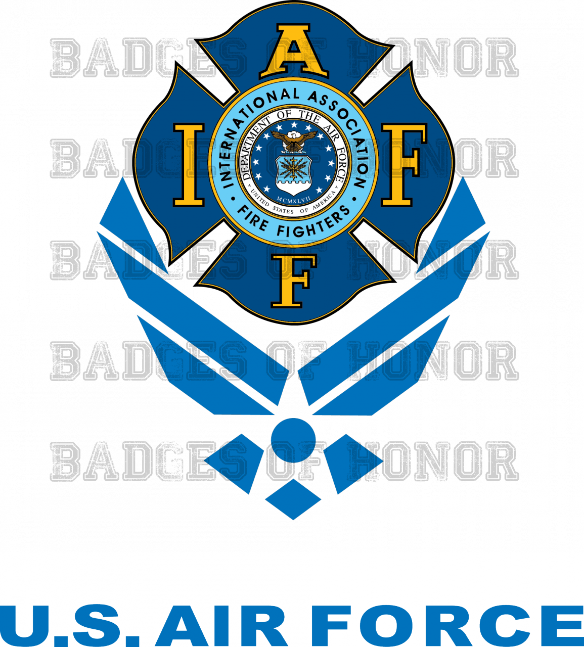 iaff usaf color decal